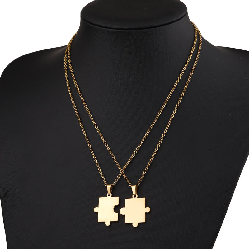 Puzzle necklace | Punchprint Photo Engraving